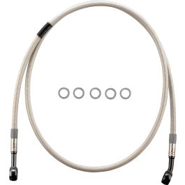 Steel Braided Brake Line, Front, transparent Coating (Vehicle Type ...